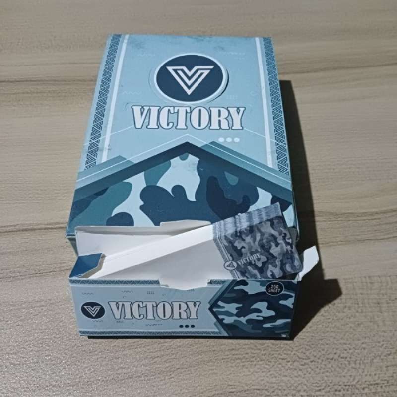 Jual Perbox Isi 10 Boklet Kertas Victory Premium Limit Edition - Loreng ...