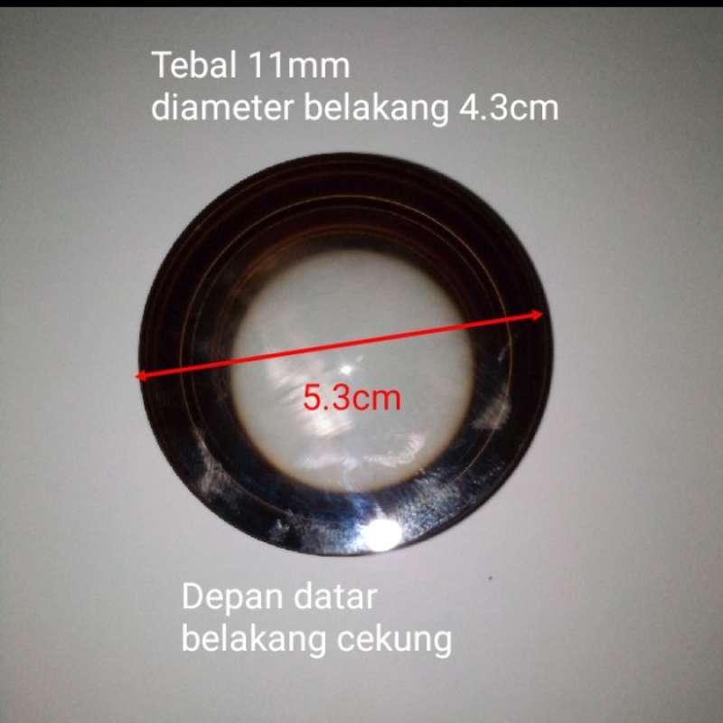 Jual Lensa Proyektor Depan Datar Belakang Cekung Pengecil Objek Tebal ...