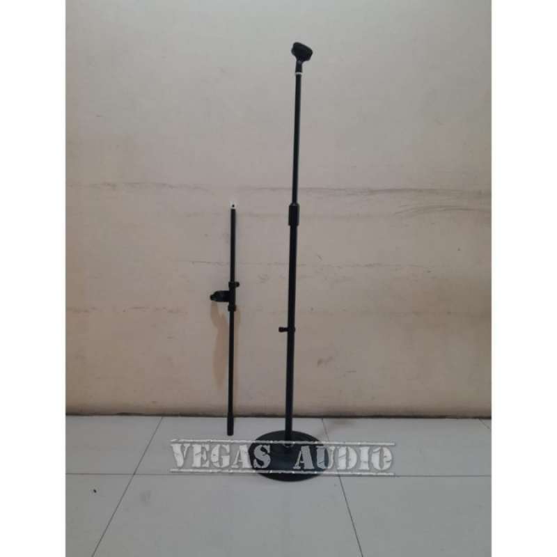 Promo Asl Rose - Mj 105bk Stand Mic Lantai Kaki Bulat Full Besi Diskon ...