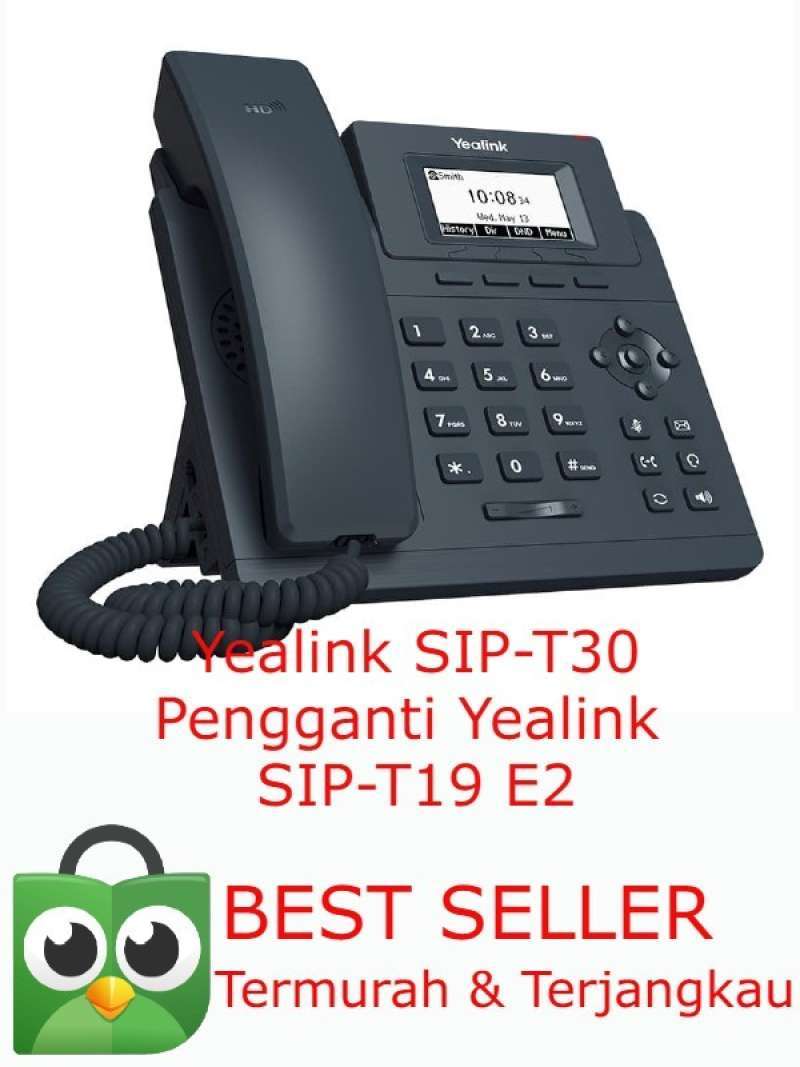 Promo Yealink Sip T30 Entry-level Ip Phone With 1 Line Pengganti Dari T19e2 Diskon 23% Di Seller ...