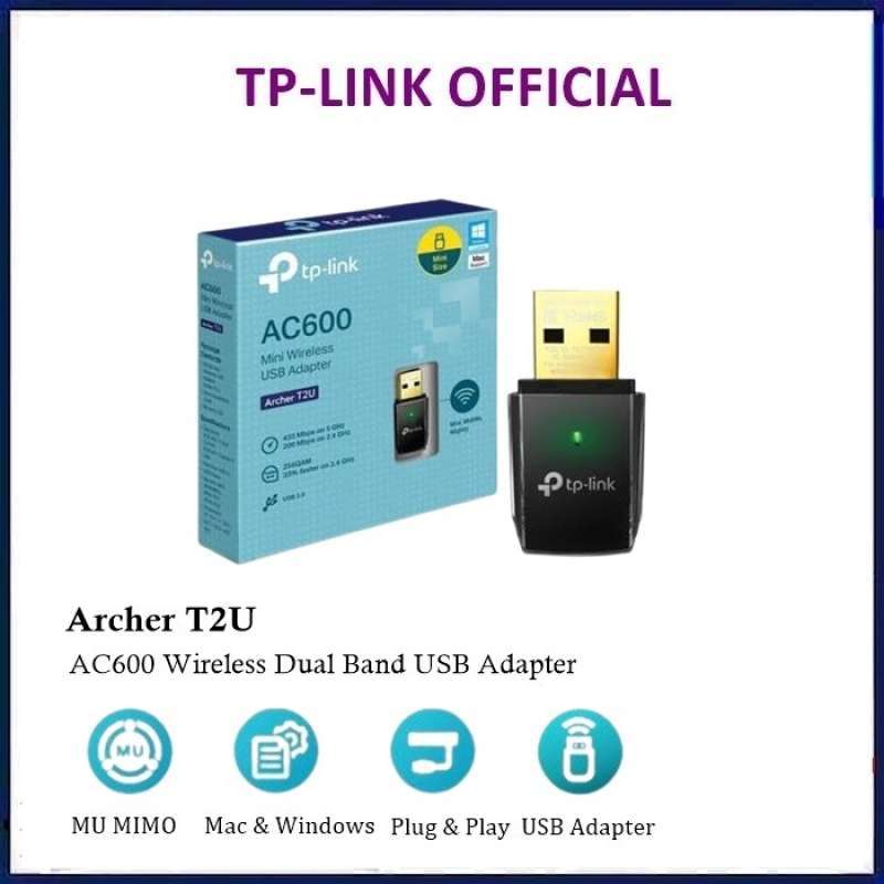 Promo Archer T2u Ac600 Wireless Dual Band Usb Adapter Diskon 23% Di ...