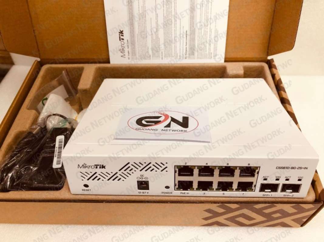 Promo Mikrotik Css610-8g-2s+in Cloud Smart Switch 8-port Gigabit 2 Sfp+ ...