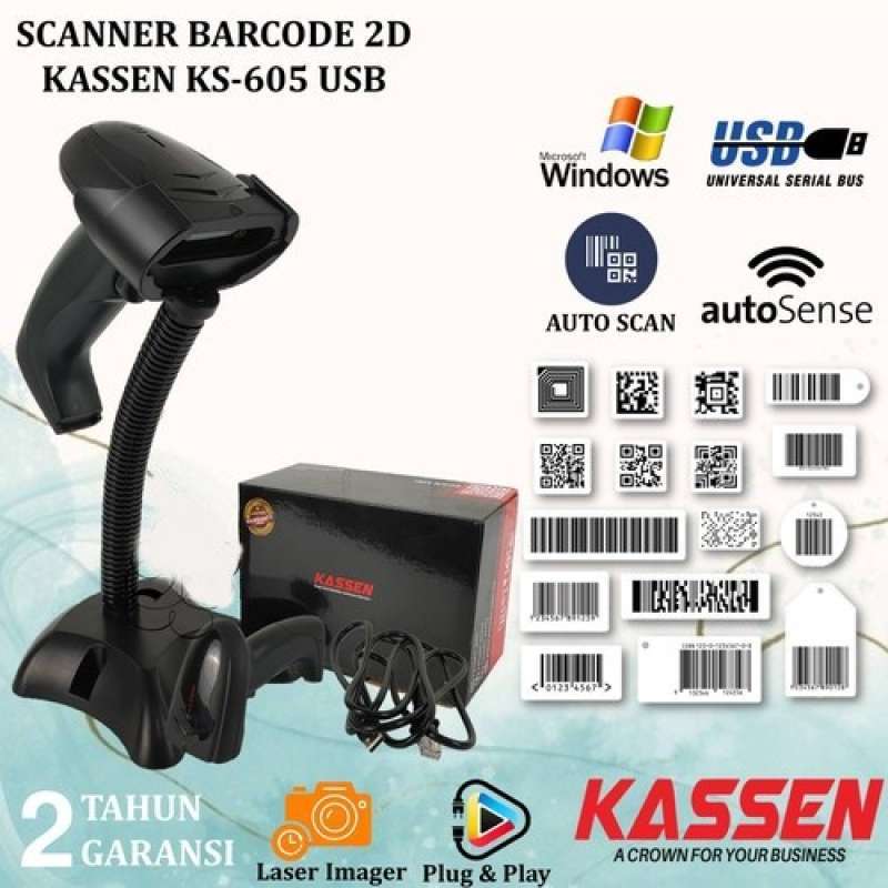 Promo 2d Barcode Scanner Kassen Ks605 Usb Auto Scan Qr Code Efaktur ...
