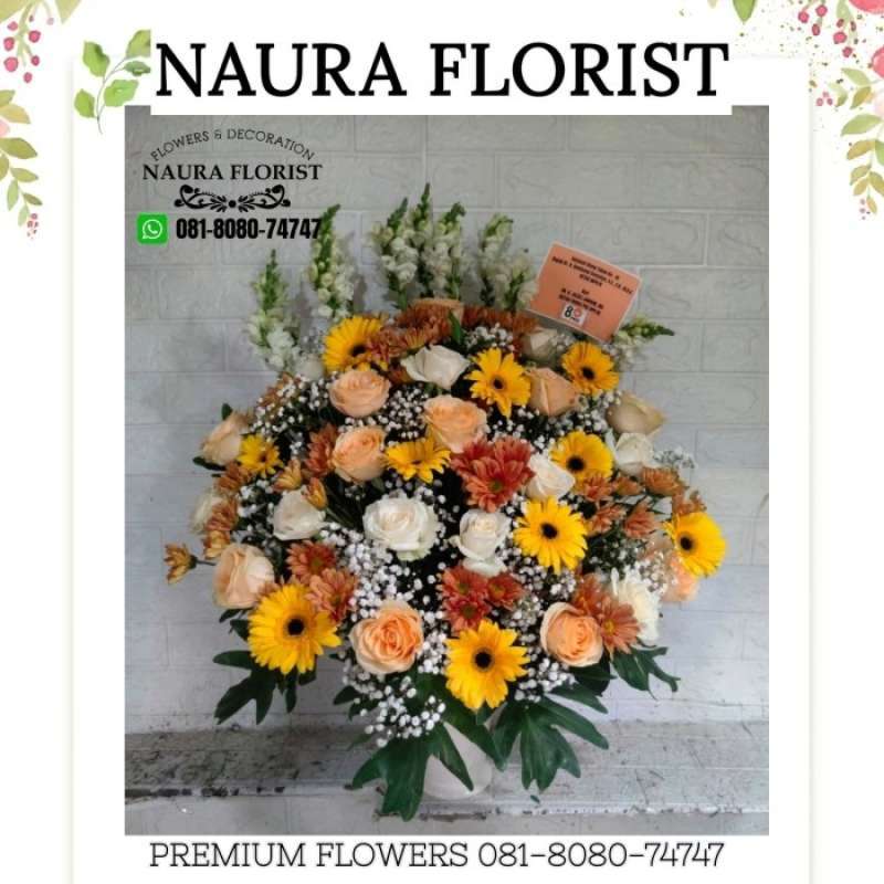 Promo Bunga Meja/bunga Meja Mawar/rangkaian Bunga/rangkaian Gerbera 001 Diskon 23% Di Seller ...
