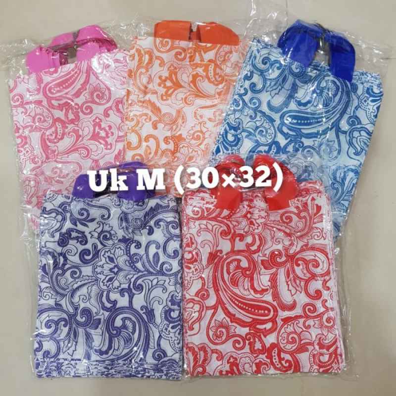 Promo Kantong Plastik Soft Handle Motif Batik Hd Pe 30 X 32 Shopping