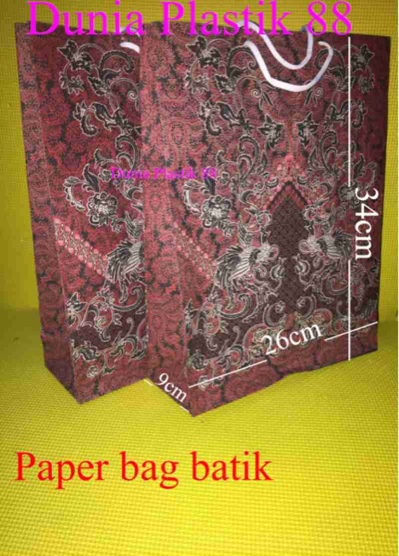 Promo Harga/pc -/+26x34x9cm Tas Kertas Souvenir Kraft Paper Goodie Bag ...