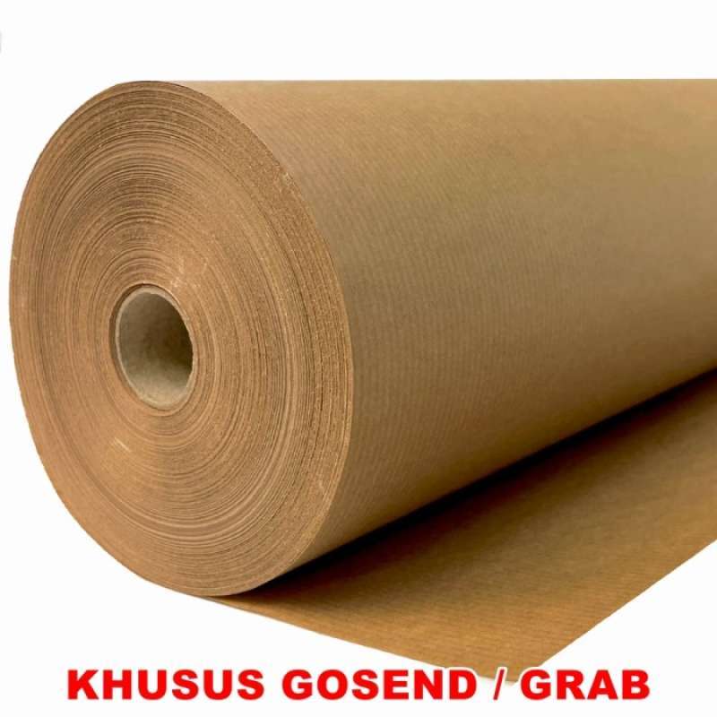 Promo Kertas Kraft Brown Medium Paper Roll Gulung 70 Cm Coklat Packing ...