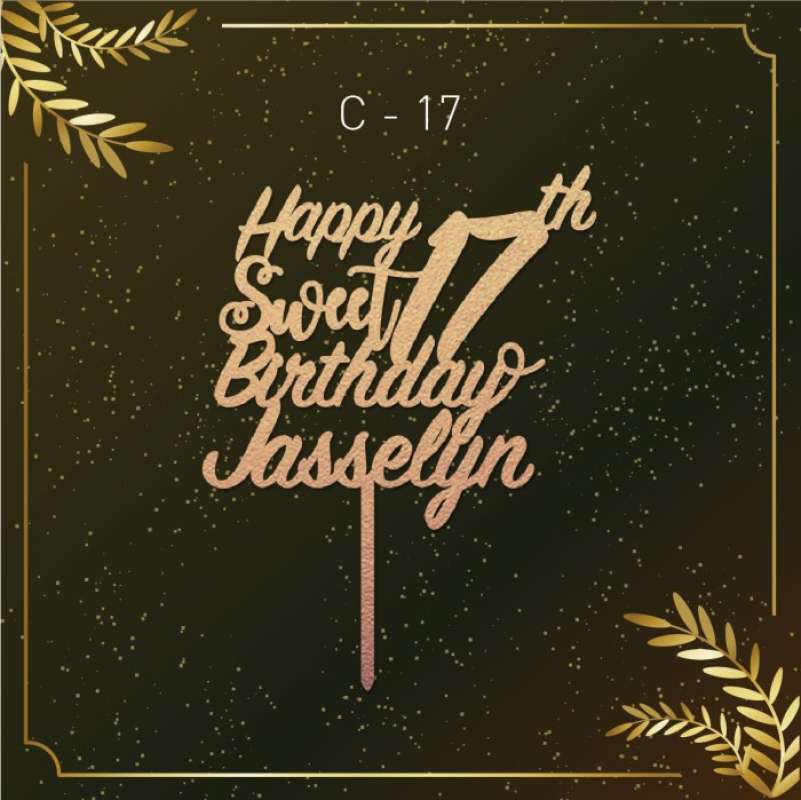 Promo C 17 Topper Hiasan Kue Caketopper Bunting Flag Diskon 23