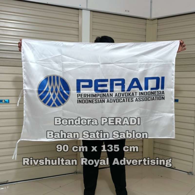 Promo Bendera Peradi Logo Terbaru Bahan Satin 90 Cm X 135 Cm Ready ...
