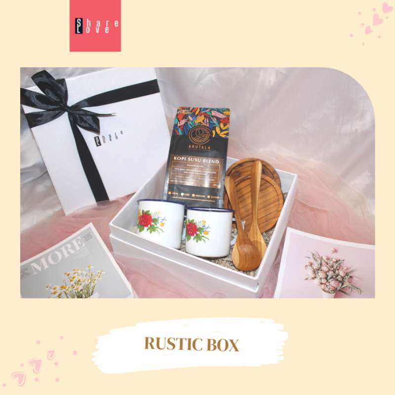Promo Gift Box Kado Pernikahan Wisuda Ulang Tahun Rustic Box Diskon 23% ...