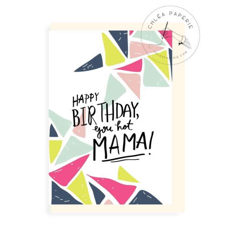Promo Greeting Card / Birthday / Hot Mama Triangles / Kartu Ulang Tahun ...