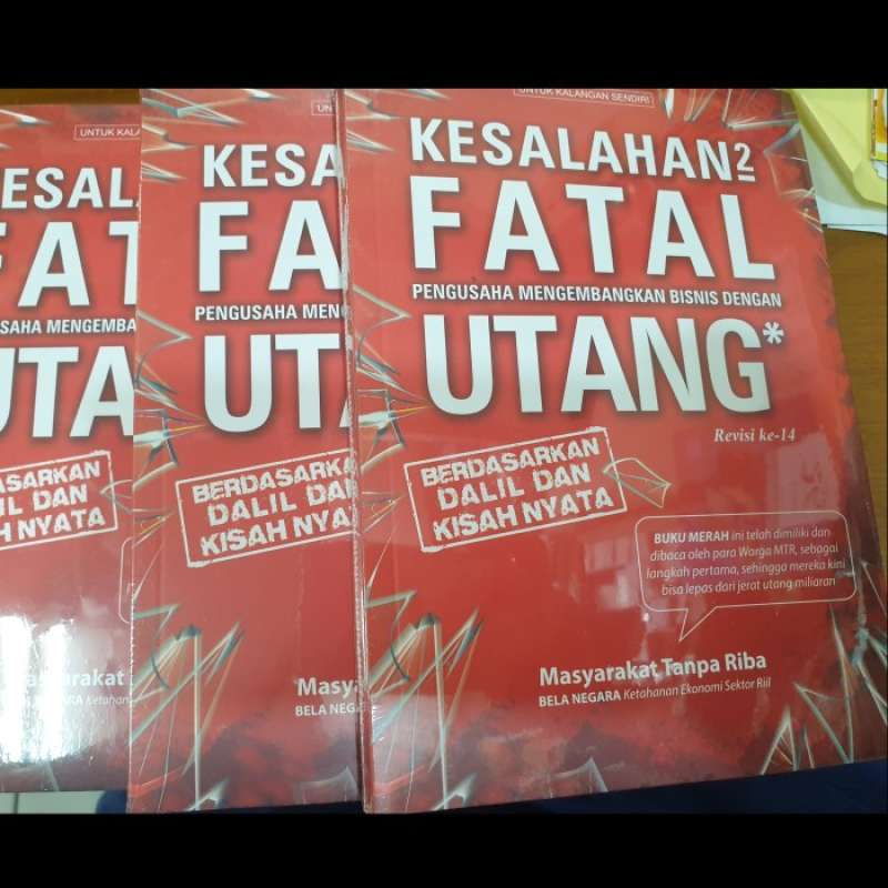 Jual Buku Merah Mtr Kesalahan2 Fatal Pengusaha Mengembangkan Bisnis ...