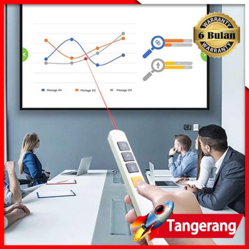 Promo 100% Produk Ori Laser Pointer Wireless Presenter Usb Pen Cursor ...