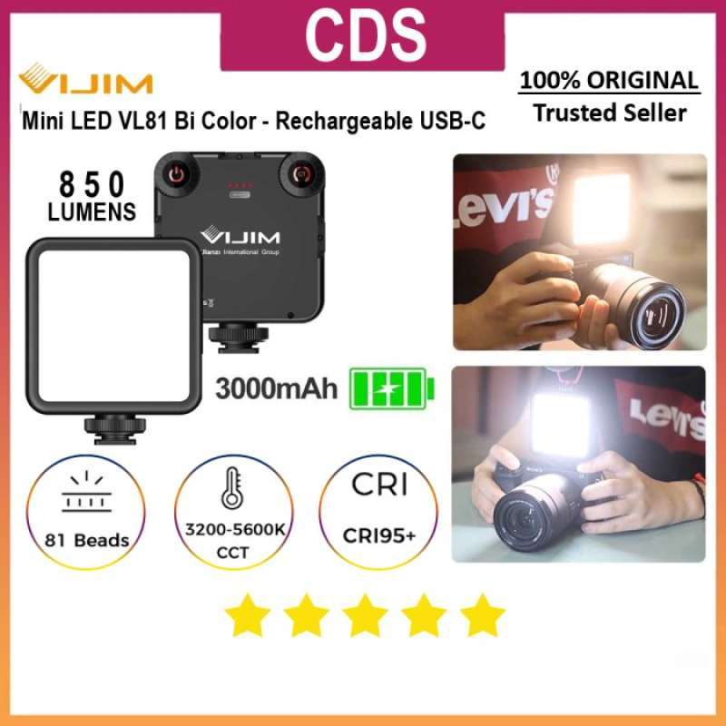 Jual Vijim Ulanzi Mini Led Vl81 Rechargeable - 2 Warna - Foto & Video ...