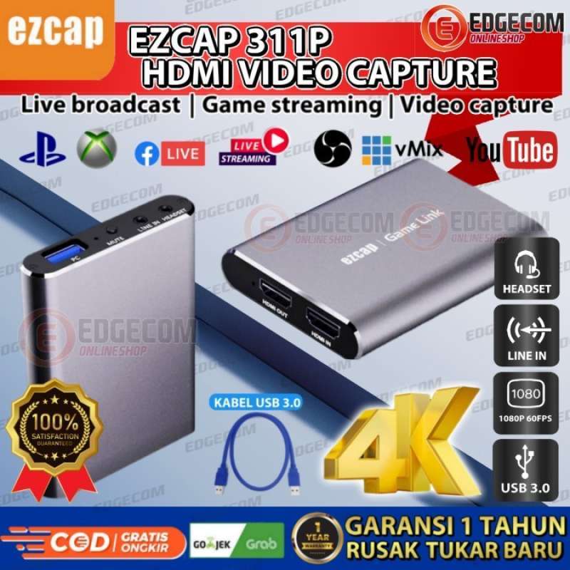Promo 100% Produk Ori Ezcap 311p Hdmi Video Capture Live Stream Record ... Promo 100% Produk Ori Ezcap 311p Hdmi Video Capture Live Stream Record ...
