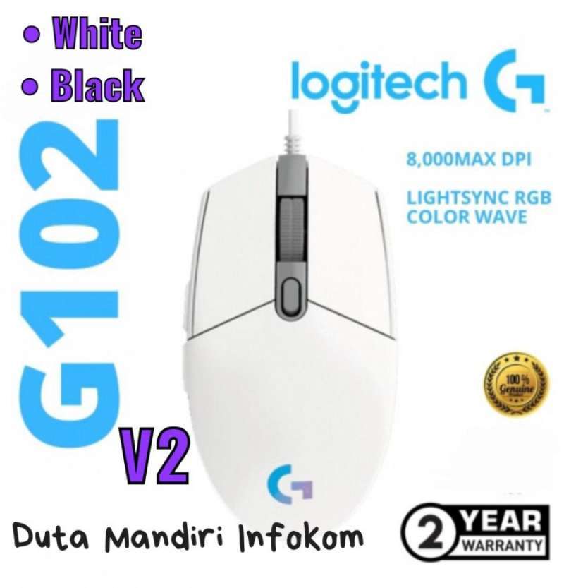 Promo 100% Produk Ori Logitech G102 V2 - Lightsync Rgb Gaming Mouse Diskon 23% Di Seller Frens ...