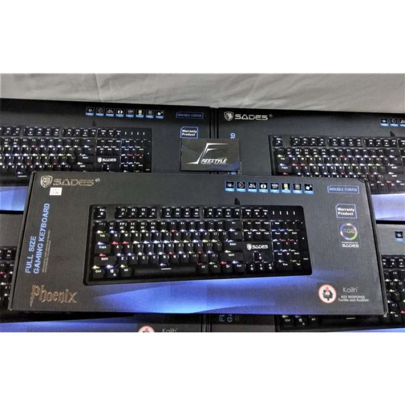 Promo 100% Produk Ori Sades Phoenix Full Size Gaming Keyboard ...