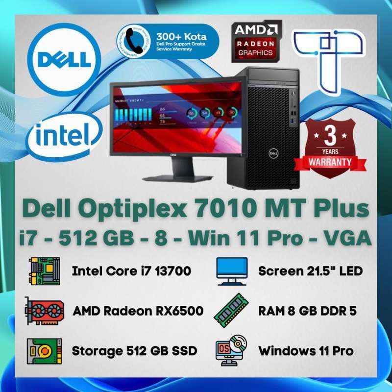 Jual Dell Optiplex 7010 Mt Plus Pc - I7 - 512 Gb - 8 Ddr5 - Win 11 Pro ...