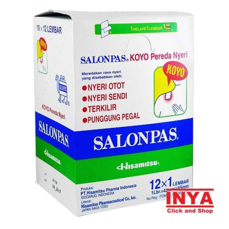 Promo Koyo Salonpas Hisamitsu Box Isi 10x12 Lembar - Muscle Medicated ...