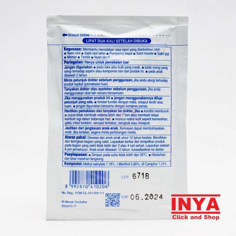 Promo Koyo Salonpas Hisamitsu Box Isi 10x12 Lembar - Muscle Medicated ...