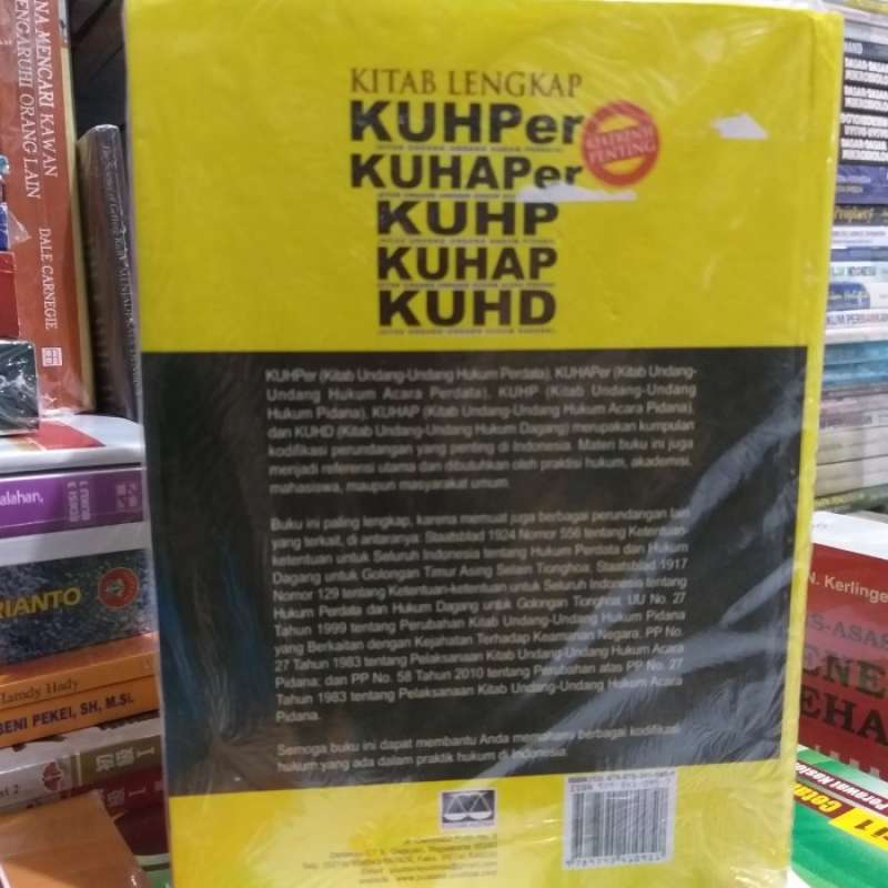 Jual Buku Kitab Lengkap Kuhper, Kuhaper, Kuhp, Kuhap, Kuhd Di Seller Noelle - Cengkareng Timur ...
