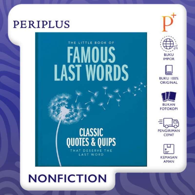 Jual Little Book Of Famous Last Words - 9781800695658 Di Seller Noelle ...