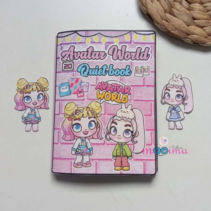 Jual Mainan Viral Quiet Book Paper Doll Avatar Neon - Sdh Jd Buku Di ...