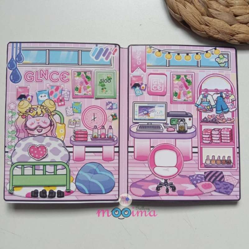 Jual Mainan Viral Quiet Book Paper Doll Avatar Neon - Sdh Jd Buku Di ...