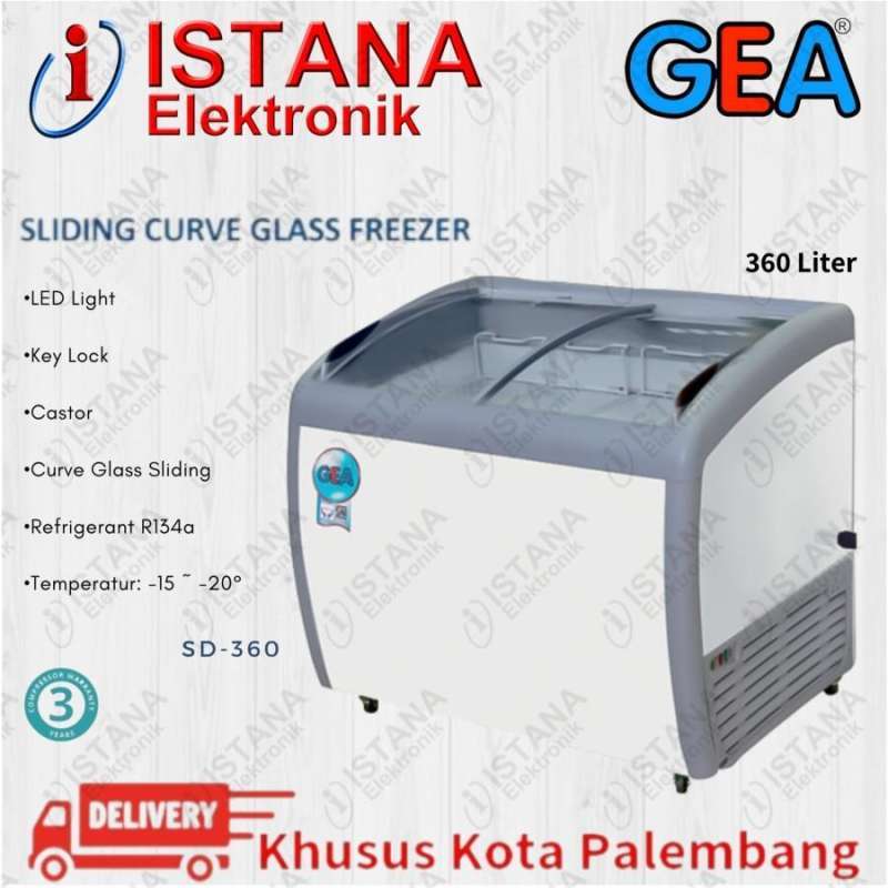 Jual Gea Box Freezer Sliding Kaca 360 Liter Sd-360 Di Seller Istana Elektronik Palembang - 8 ...