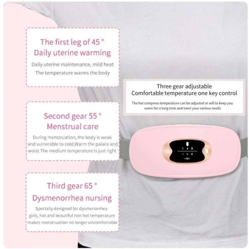 Jual Waist Massage Heat Uterus Portable Warm Palace Uterus Waist Belt ...