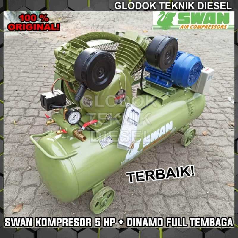 Promo Swan Air Compressor 205 5 Hp Pk + Dinamo Motor Kompresor Angin ...