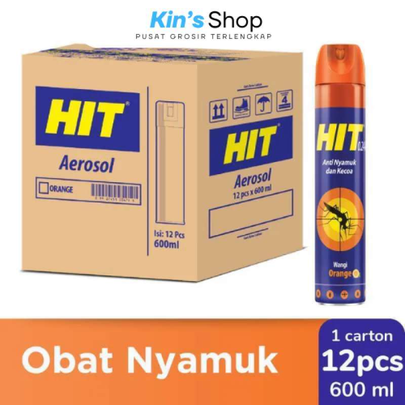Jual Hit Aerosol Obat Nyamuk - Pembasmi Hama & Serangga 600 Ml [12 Pcs ...