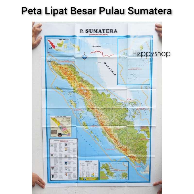 Jual Peta Lipat Besar Pulau Sumatera Di Seller Noelle - Cengkareng ...