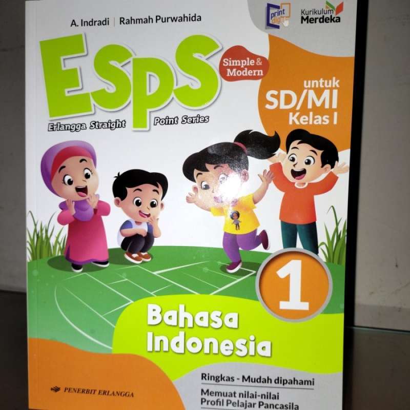 Jual Esps Bahasa Indonesia Sd Kelas 1, Kurikulum Merdeka, Erlangga Di Seller Noelle - Cengkareng ...