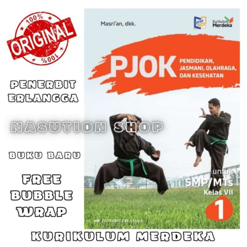 Jual Buku Pjok Kelas 1 / 7 Smp/mts Erlangga Kurikulum Merdeka - Penjasorkes Di Seller Noelle ...
