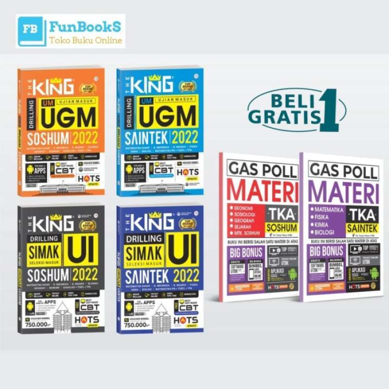 Jual Buku The King Drilling Simak Ui Dan Um Ugm Saintek Soshum 2022 Um Ugm Saintek Di Seller
