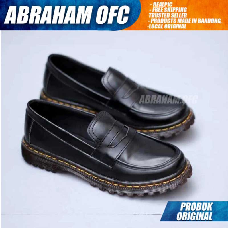Promo Sepatu Loafers Docmart Hitam Formal Kerja Wanita Diskon 29% Di ...