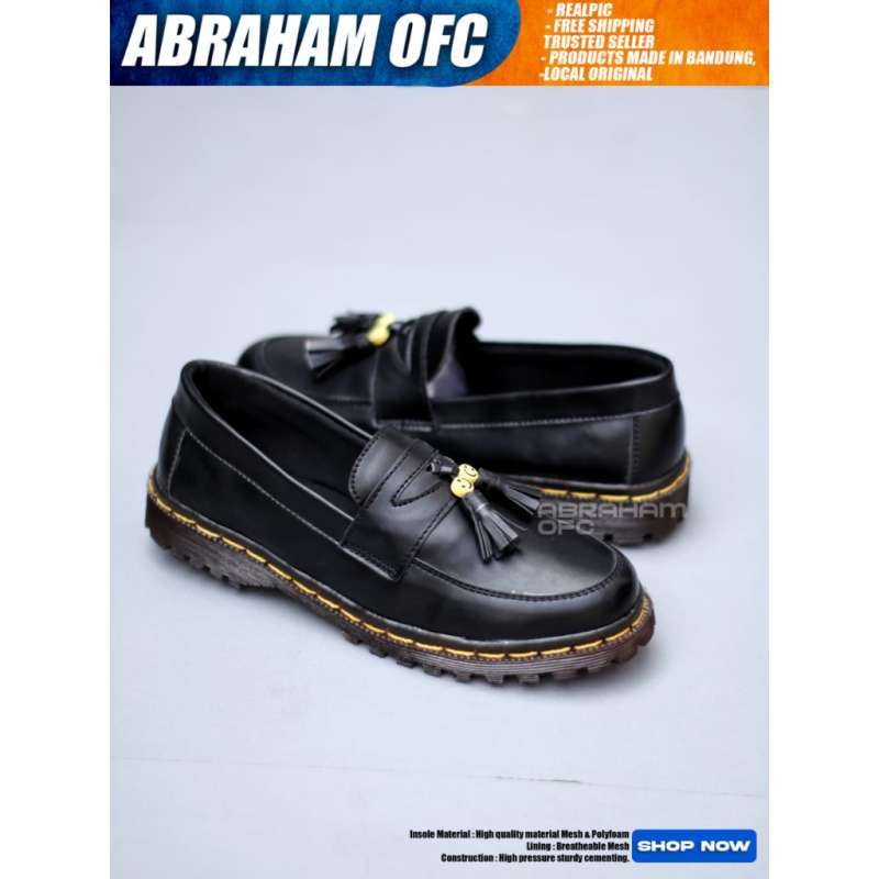 Promo Sepatu Loafers Docmart Hitam Formal Kerja Wanita Diskon 29% Di ...