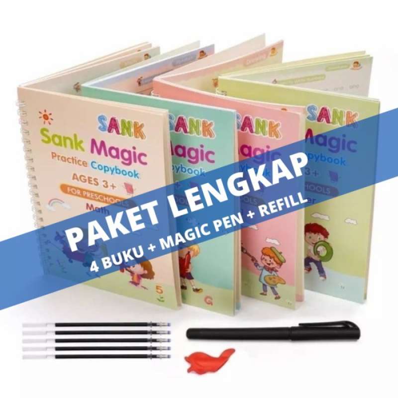 Jual Sank Magic Book Buku Belajar Menulis Anak Bisa Hilang Sendiri ...