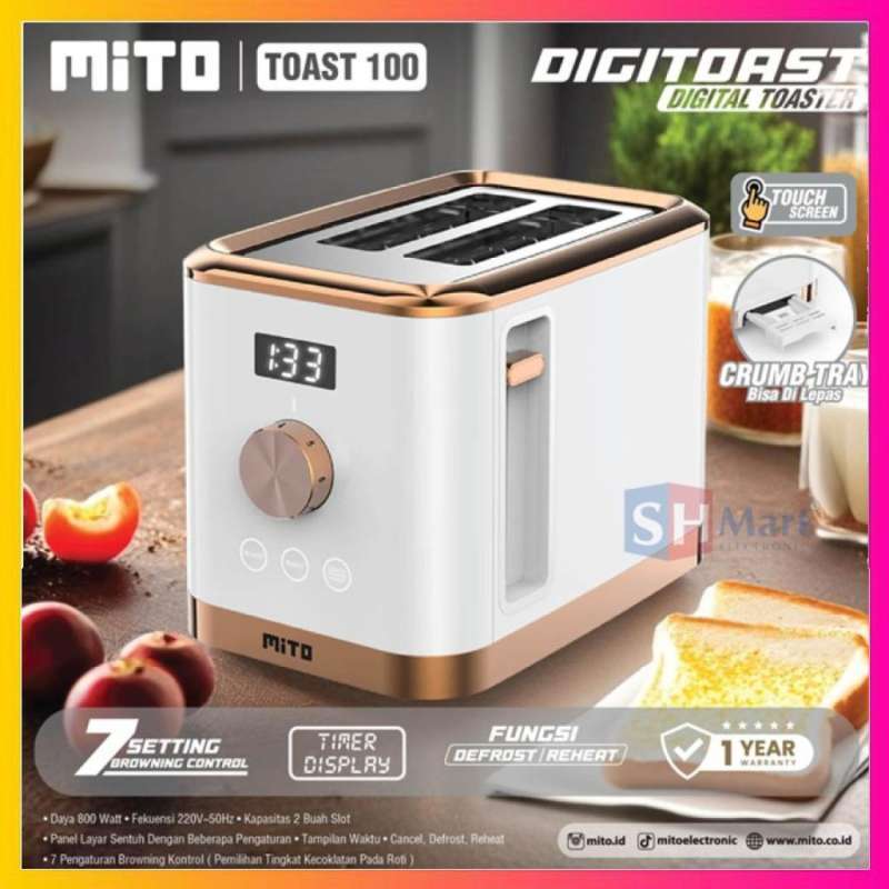 Jual Toaster Mito Toast 100 Digital Pemanggang Roti Listrik Touch ...