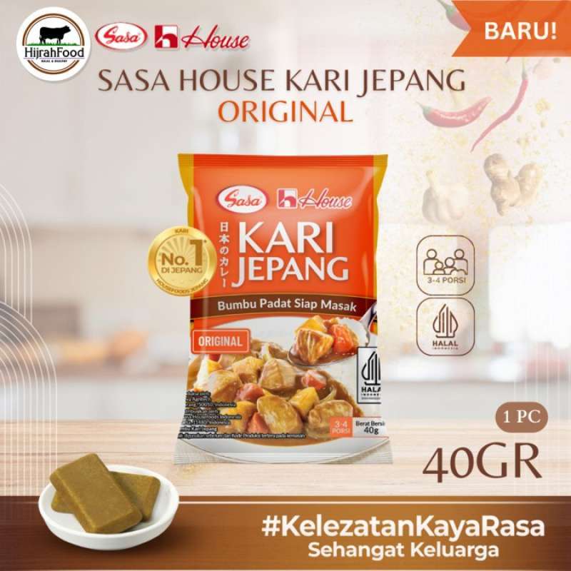 Jual Sasa House Kari Jepang | Japanese Curry Paste - 40 Gr - Original Di Seller Hijrahfood ...
