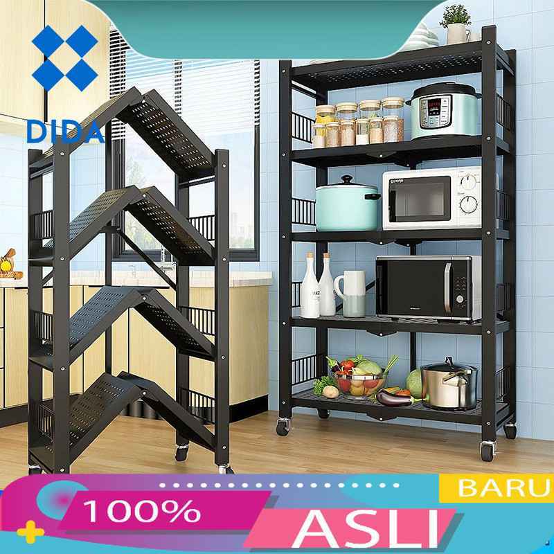 Promo Rak Lipat Besi Rak Dapur Multi-fungsi Rak Penyimpa Diskon 45% Di ...