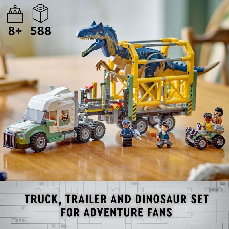 Jual Lego Jurassic World 76966 Dinosaur Missions: Allosaurus Transport ...