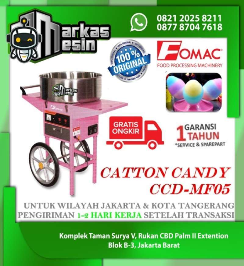 Jual Mesin Gulali Arum Manis Gas + Gerobak Cotton Candy Ccd-mf05 Fomac Di Seller Ayato ...