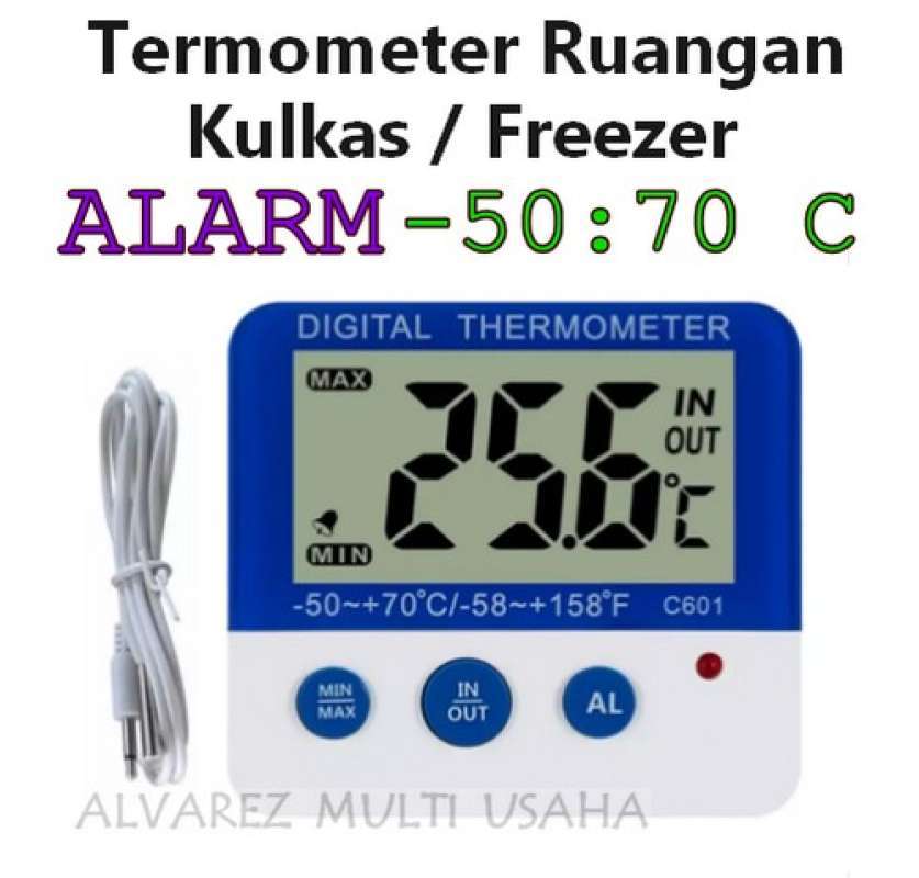Jual Termometer Digital Outdoor/kulkas, Freezer Fridge Thermometer ...