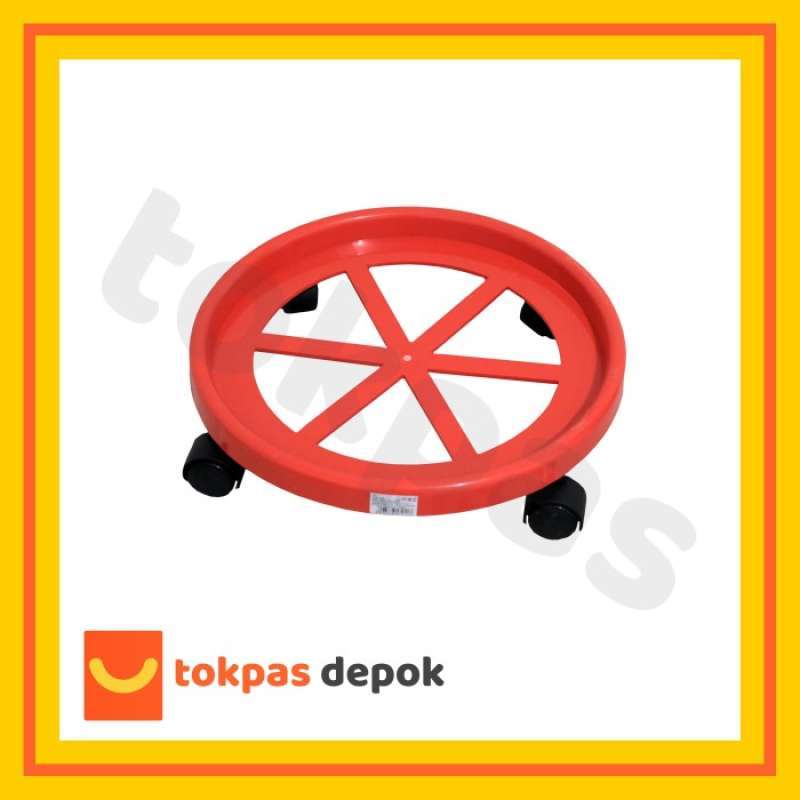 Jual Tatakan Roda Tabung Gas Alat Bantu Dorong Roda Galon Green Leaf ...