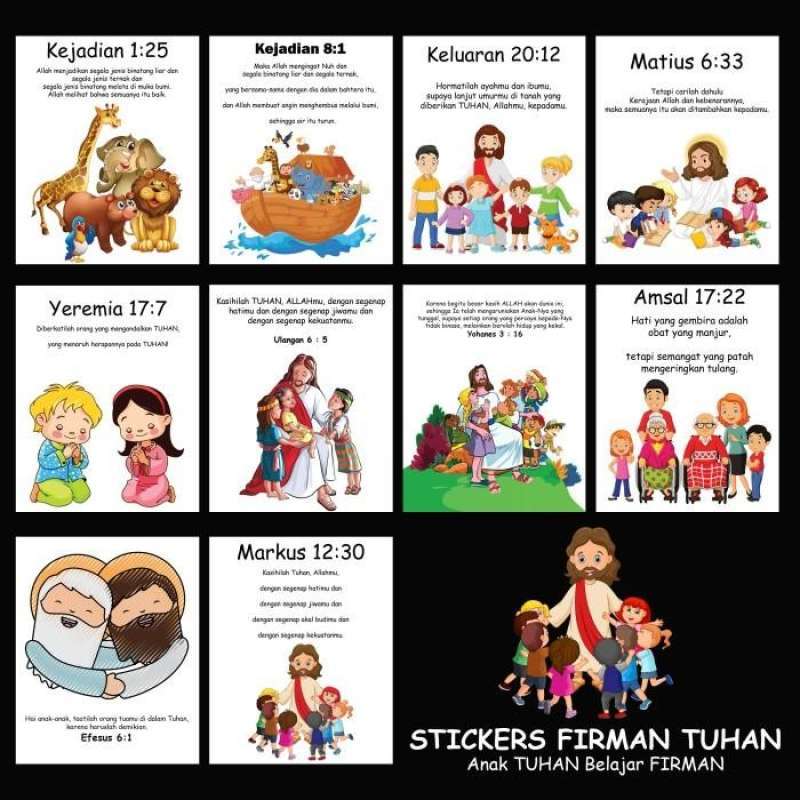 Promo 100% Produk Ori Terbaru Stiker Rohani Kristen Untuk Anak Sekolah ...