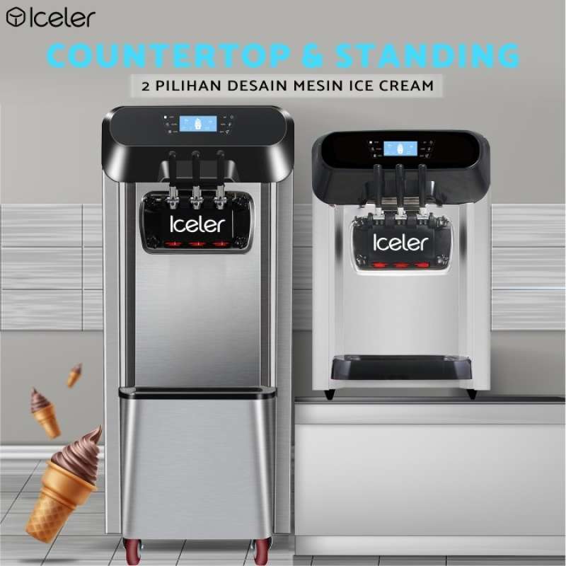 Jual Mesin Soft Es Krim Iceler 3 Tuas Countertop & Standing Innovate ...