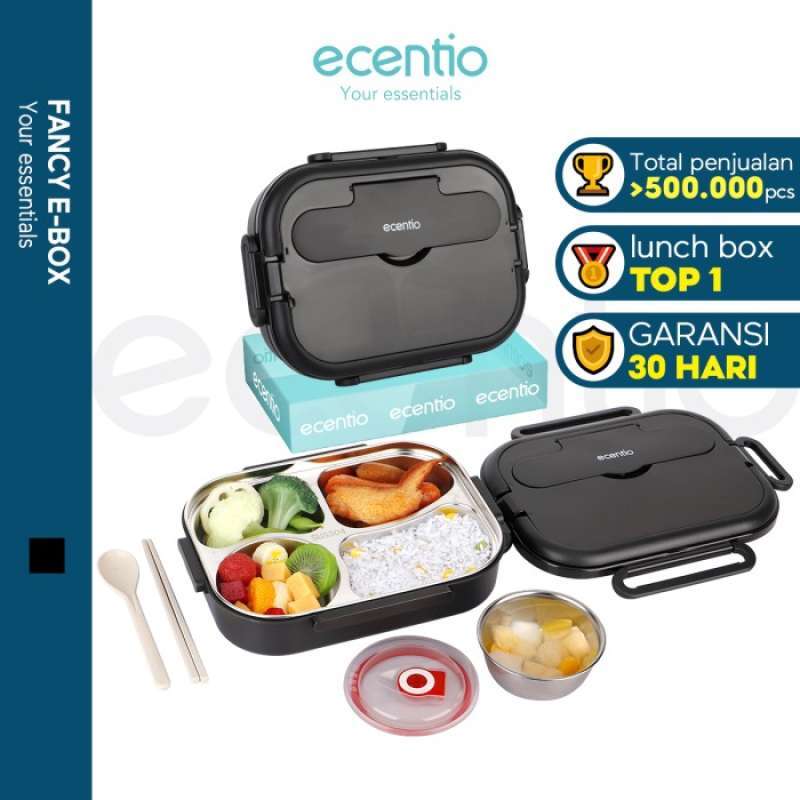 Jual Ecentio 1l Kotak Makan Stainless 304 Tempat Makan Lunch Box 4sekat ... Jual Ecentio 1l Kotak Makan Stainless 304 Tempat Makan Lunch Box 4sekat ...