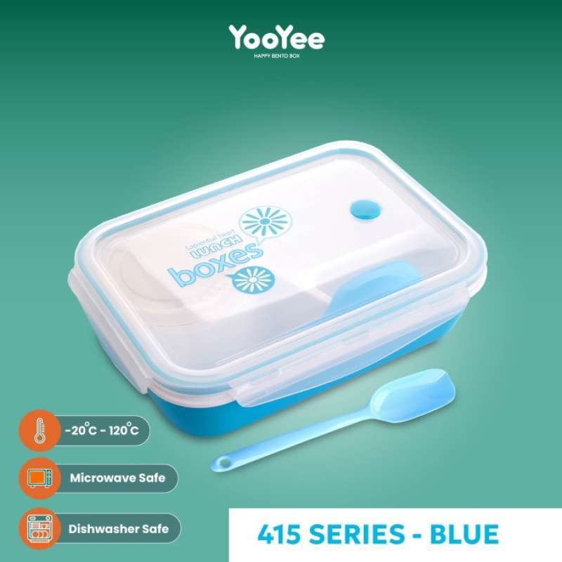 Jual Yooyee 415 Kotak Makan Plastik 4 Sekat Dengan Kompartemen Sup Di ...